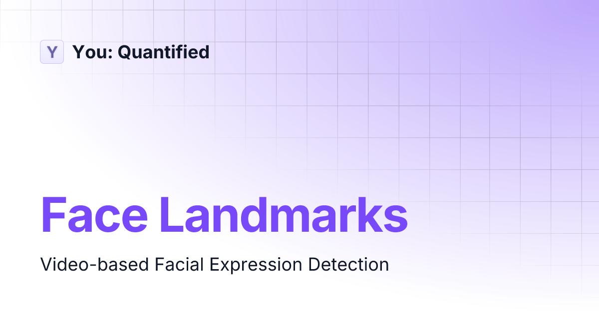 Face Landmarks | You: Quantified