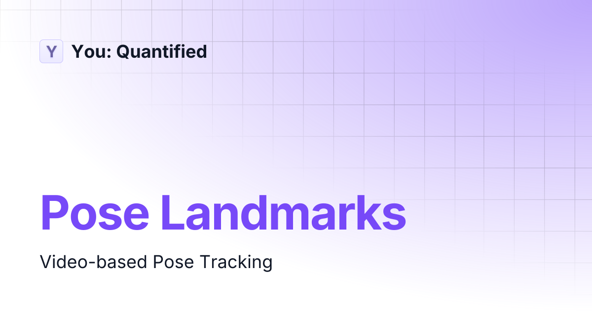 Pose Landmarks | You: Quantified